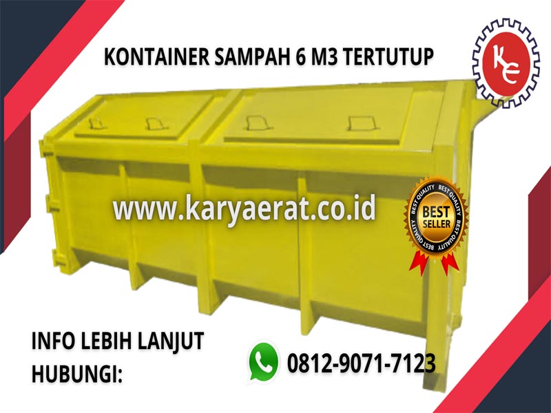 KONTAINER SAMPAH 6 M3 TERTUTUP - Karya Erat - Produsen & Supplier ...
